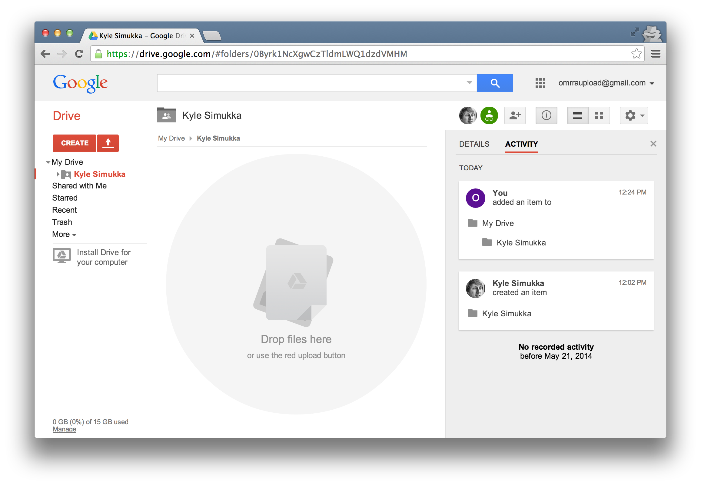 Uploading To Google Drive OMRRA